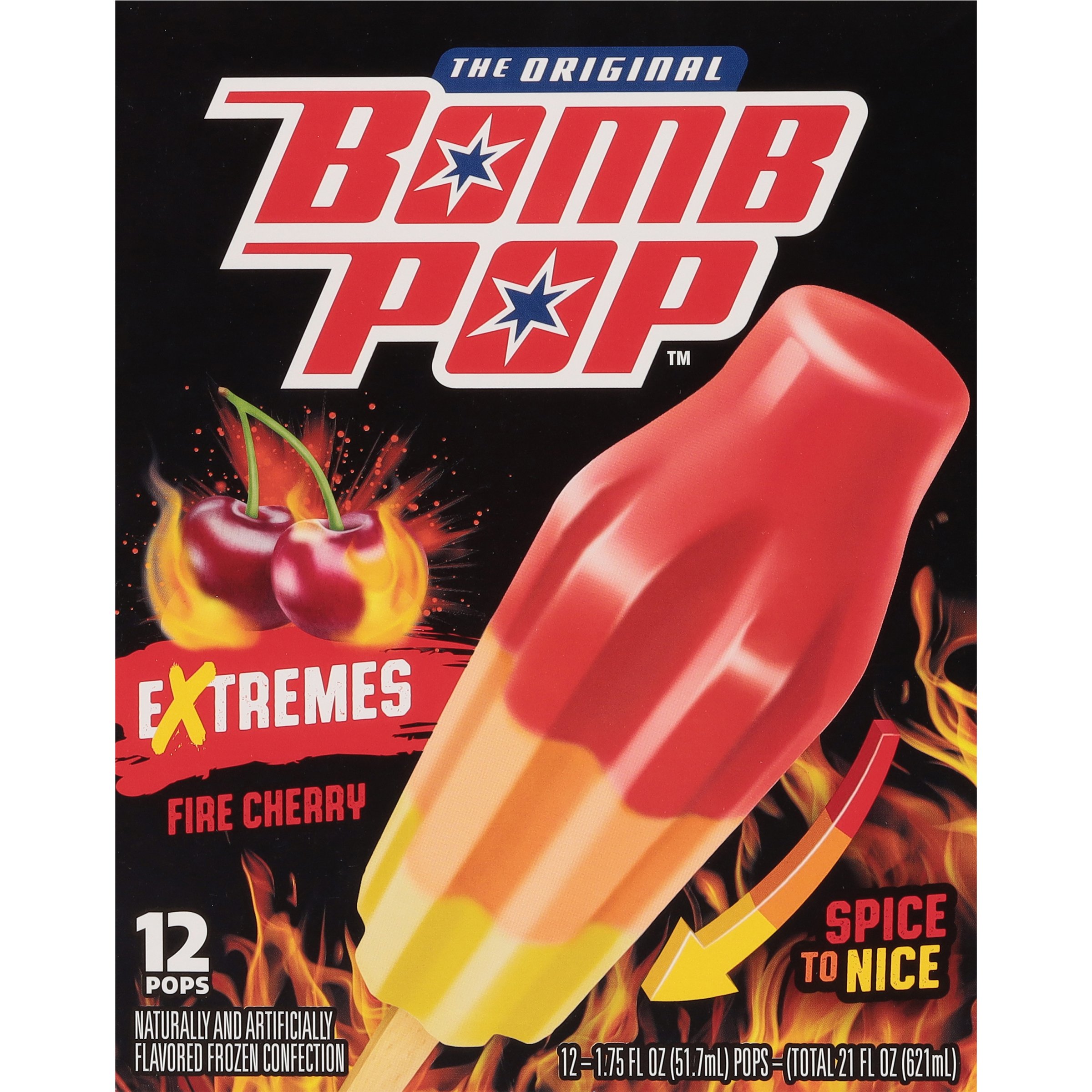 Bomb Pop Extremes Fire Cherry Ice Pops - Shop Bars & pops at H-E-B