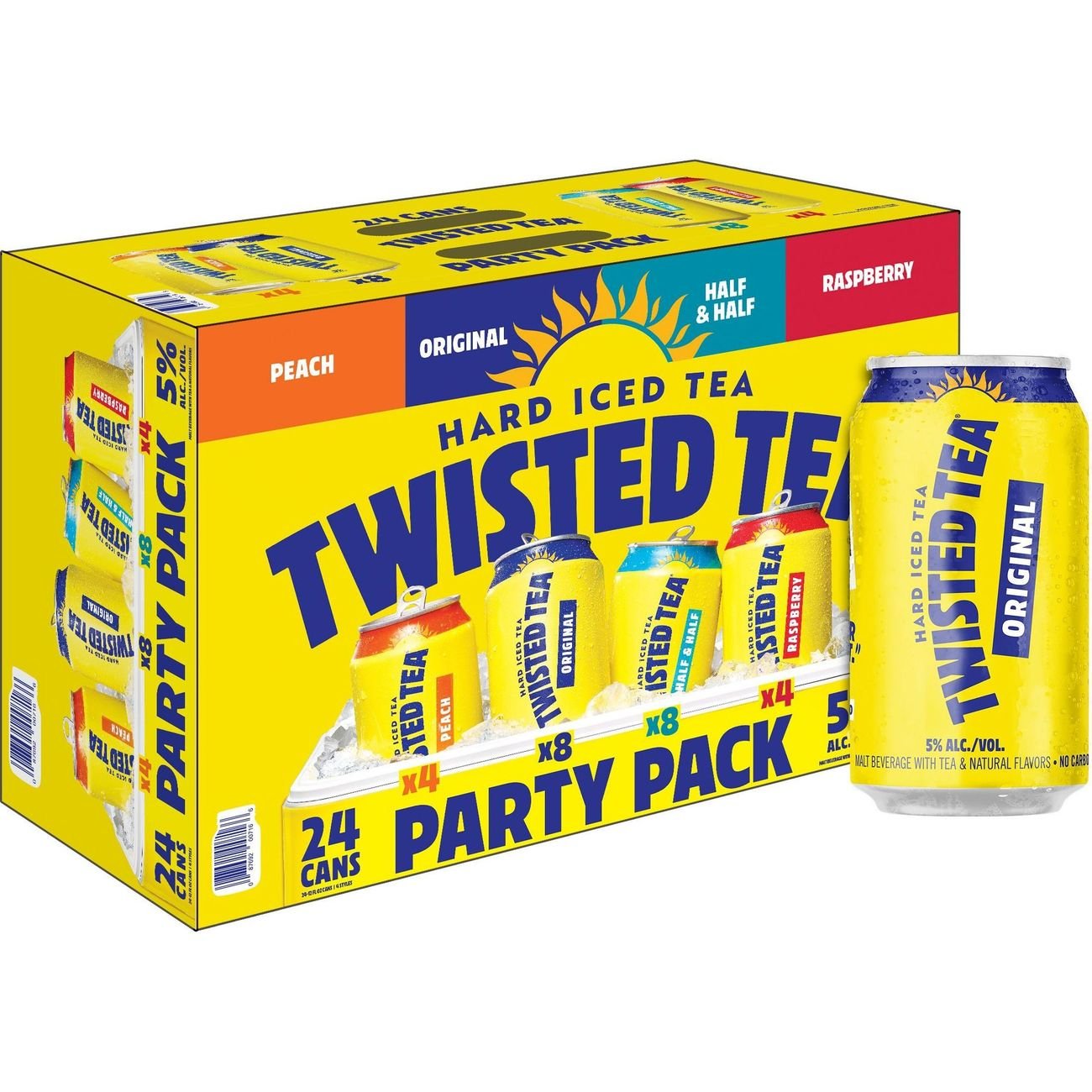 Twisted Tea Hard Iced Tea Party Pack Variety 24 pk Cans - Shop Malt ...