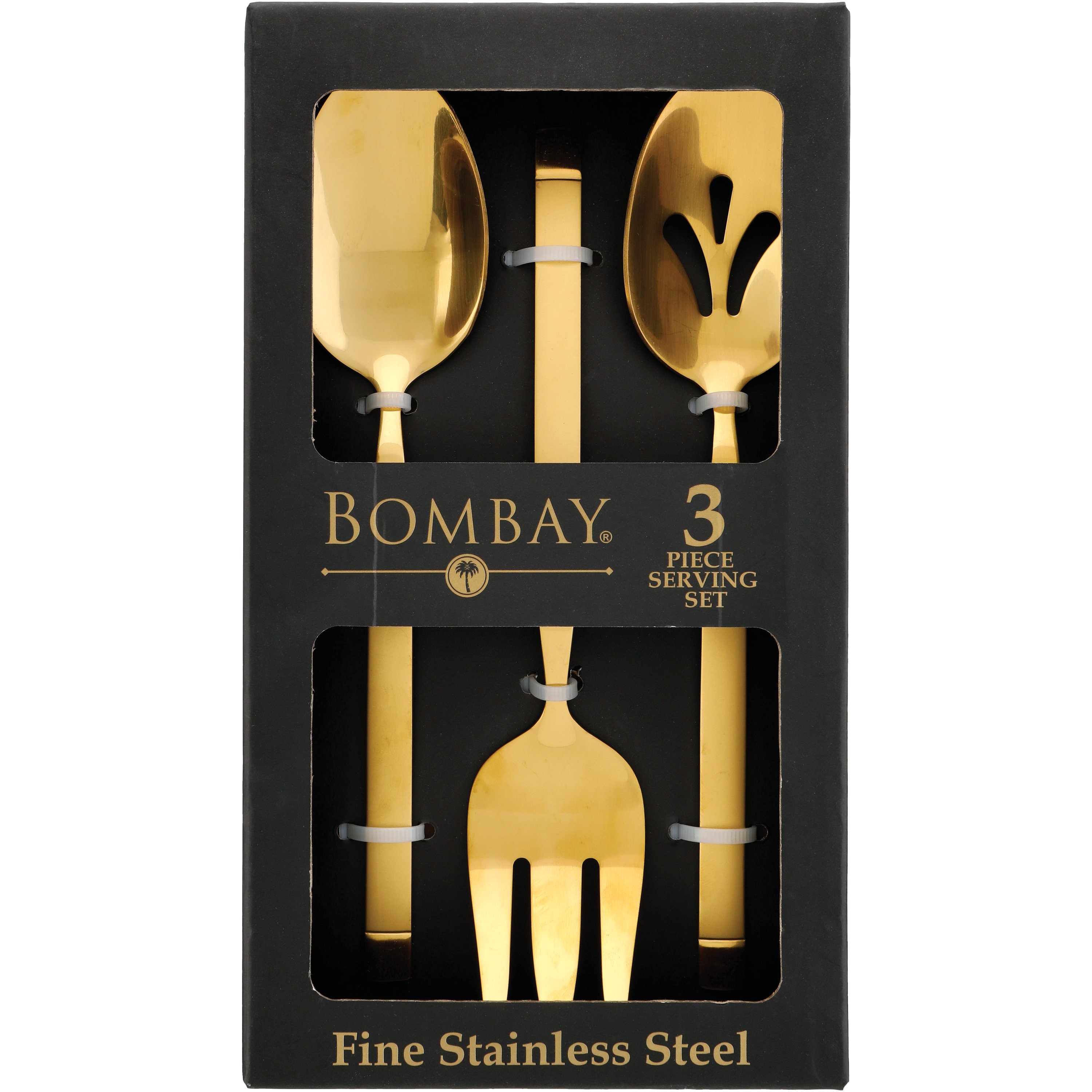 Bombay Fine Stainless Steel Serving Set - Gold - Shop Flatware at H-E-B