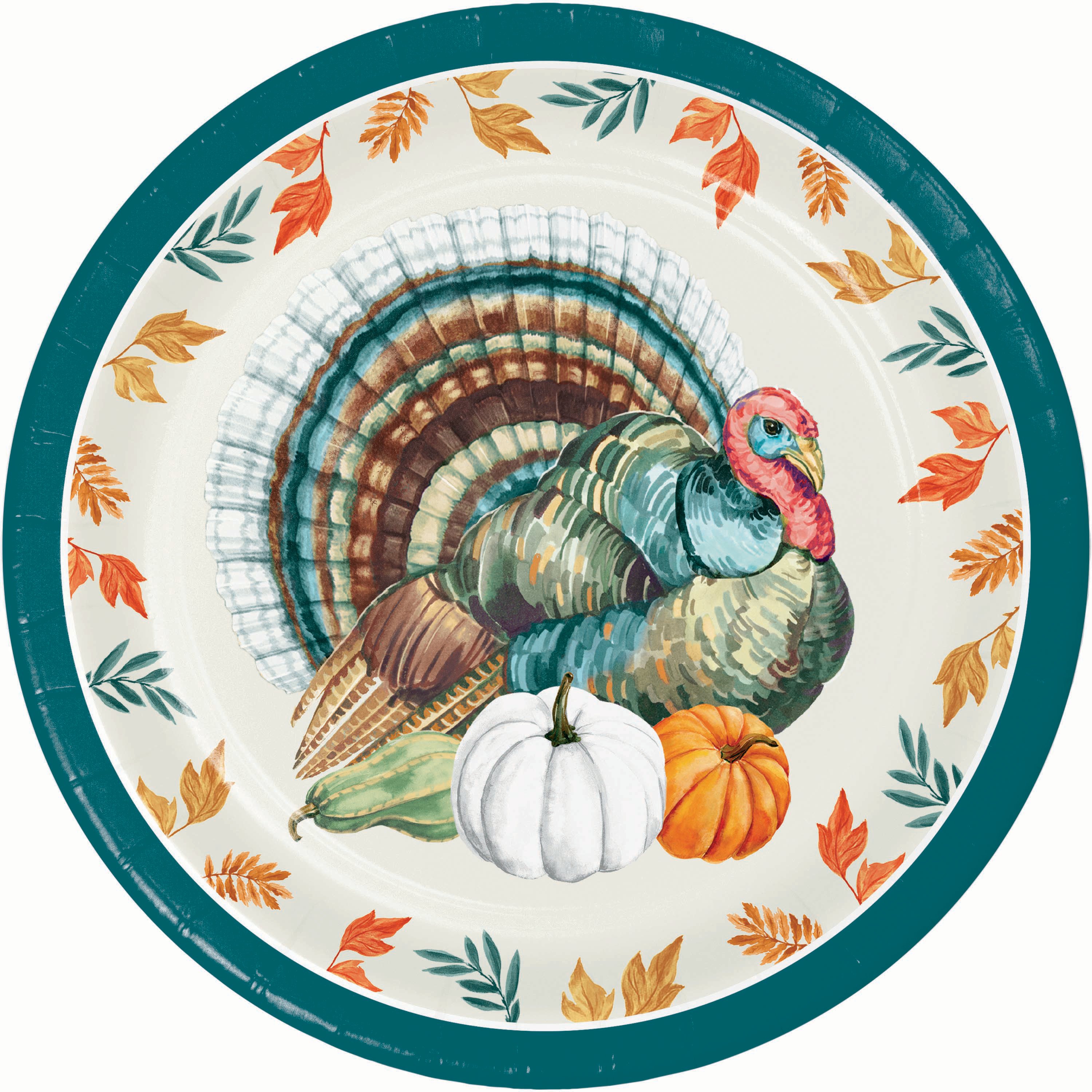 Destination Holiday Thanksgiving Dinner Paper Plate - Shop Plates ...