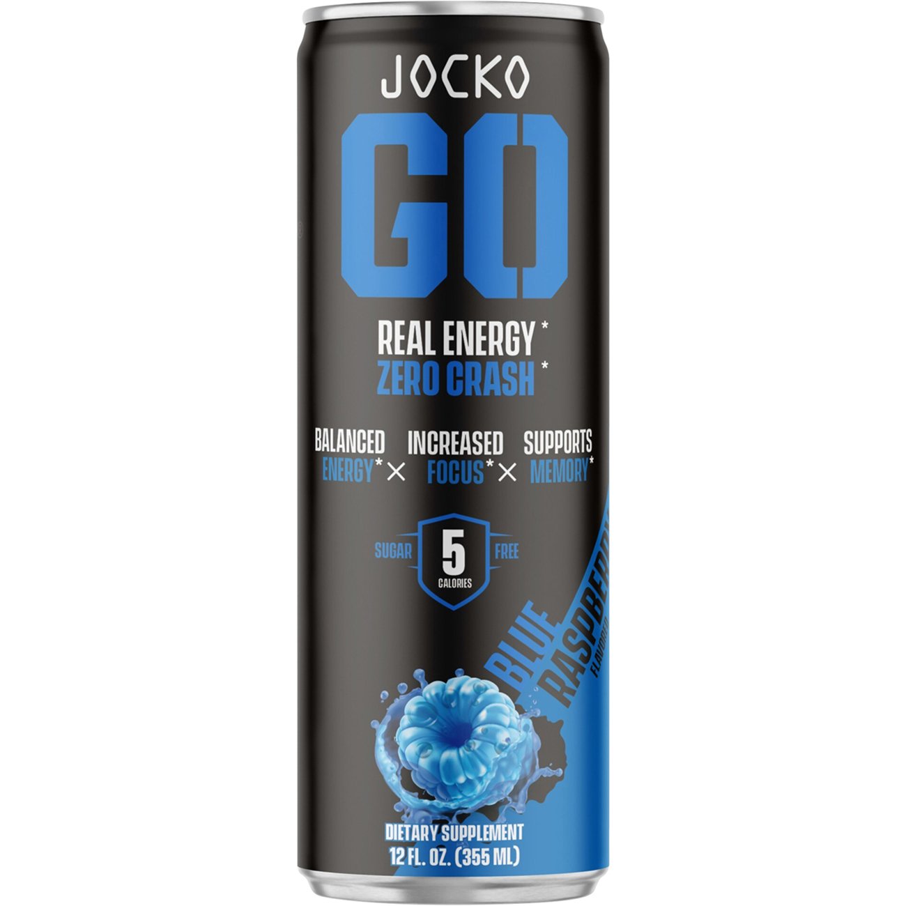Jocko Go Sugar Free Energy Drink - Blue Raspberry - Shop Sports ...