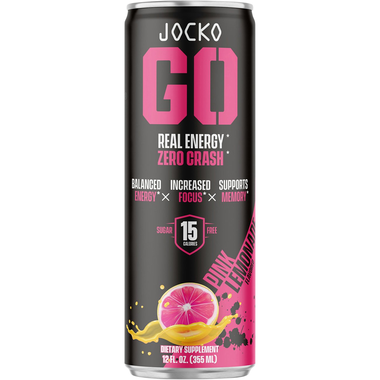Jocko Go Sugar Free Energy Drink - Pink Lemonade - Shop Sports & energy ...