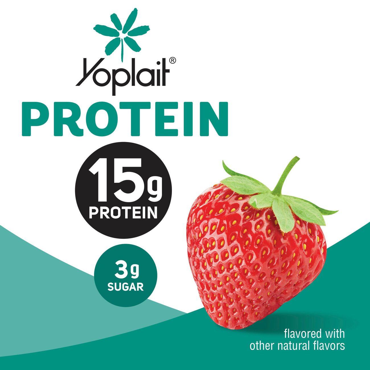 Yoplait 15g Protein Strawberry Yogurt - Shop Yogurt at H-E-B Yoplait 15g Protein Strawberry Yogurt - Shop Yogurt at H-E-B