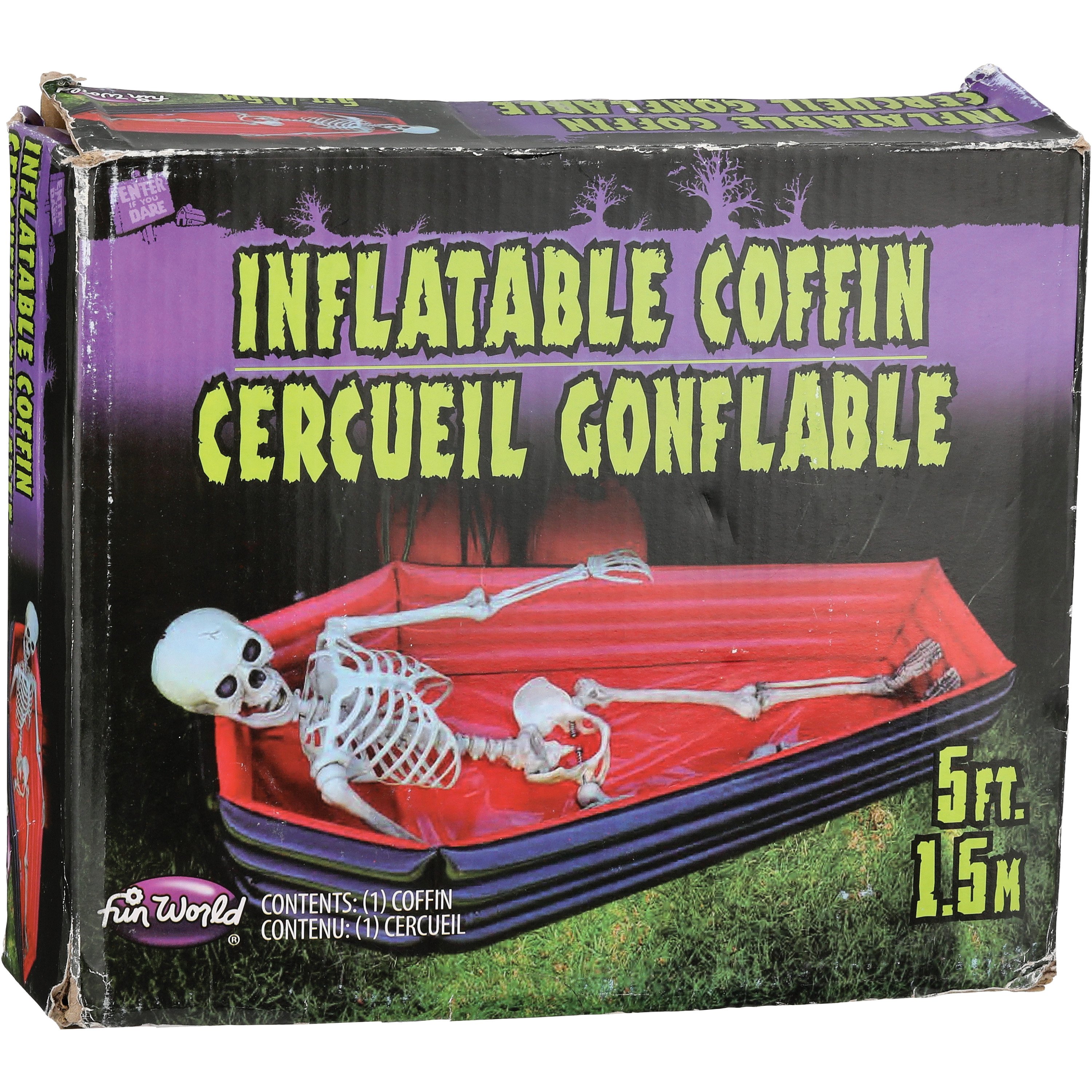 Fun World Inflatable Coffin Halloween Decor - Shop Seasonal decor at H-E-B