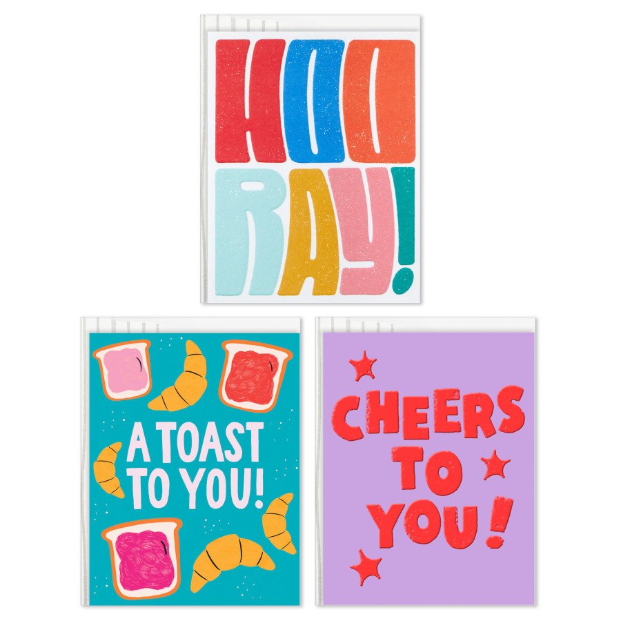 Hallmark Congratulations Cards with Envelopes Multipack - E7, E3 - Shop ...
