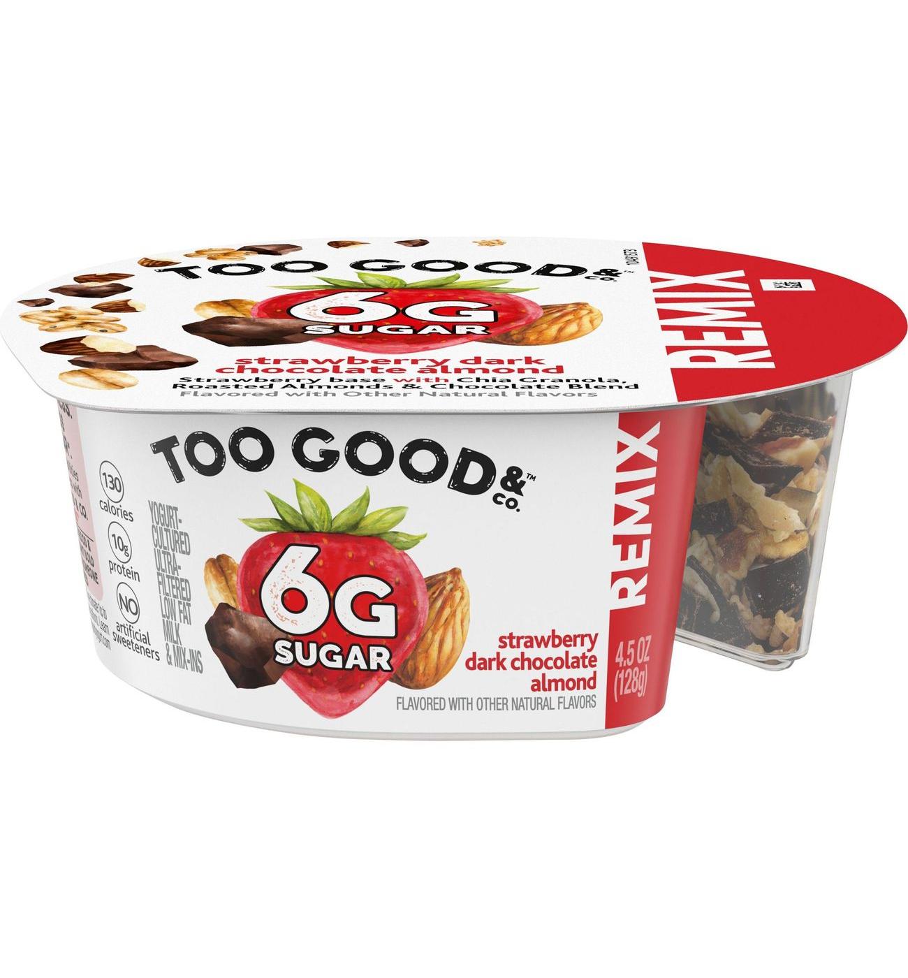 Too Good & Co. Remix Strawberry Flavored Low Fat Greek Yogurt-Cultured ...