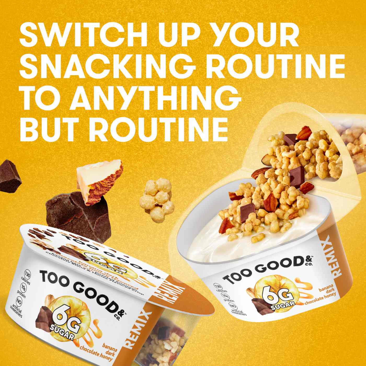 Too Good & Co. Remix Low Fat Greek Yogurt-Cultured Ultra-Filtered ...