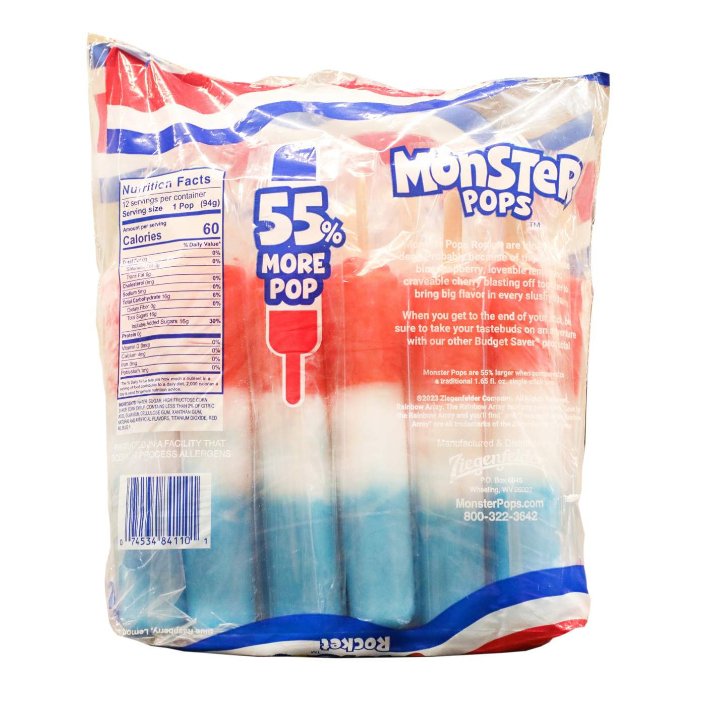 Budget Saver Rocket Monster Pops - Shop Bars & pops at H-E-B