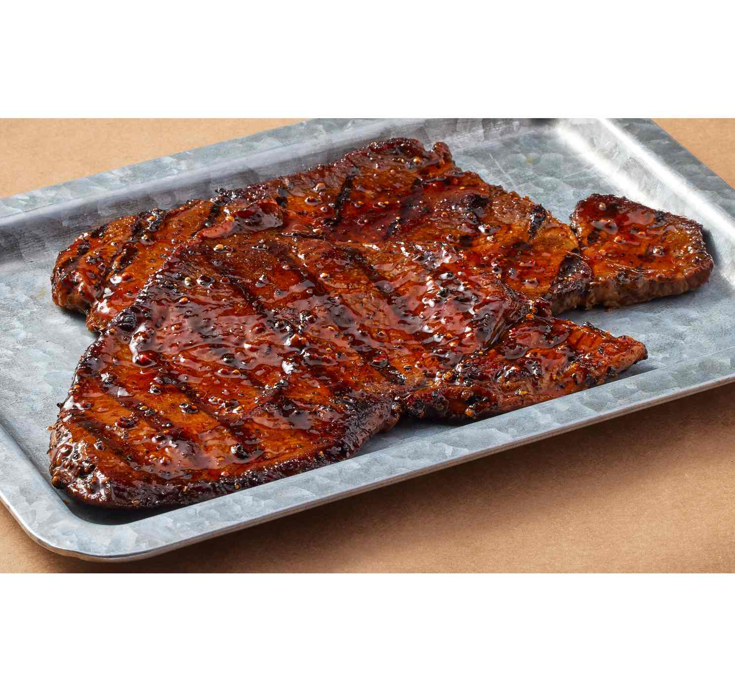 H-E-B Meat Market Marinated Boneless Beef Shoulder Steak - Smoky BBQ ...