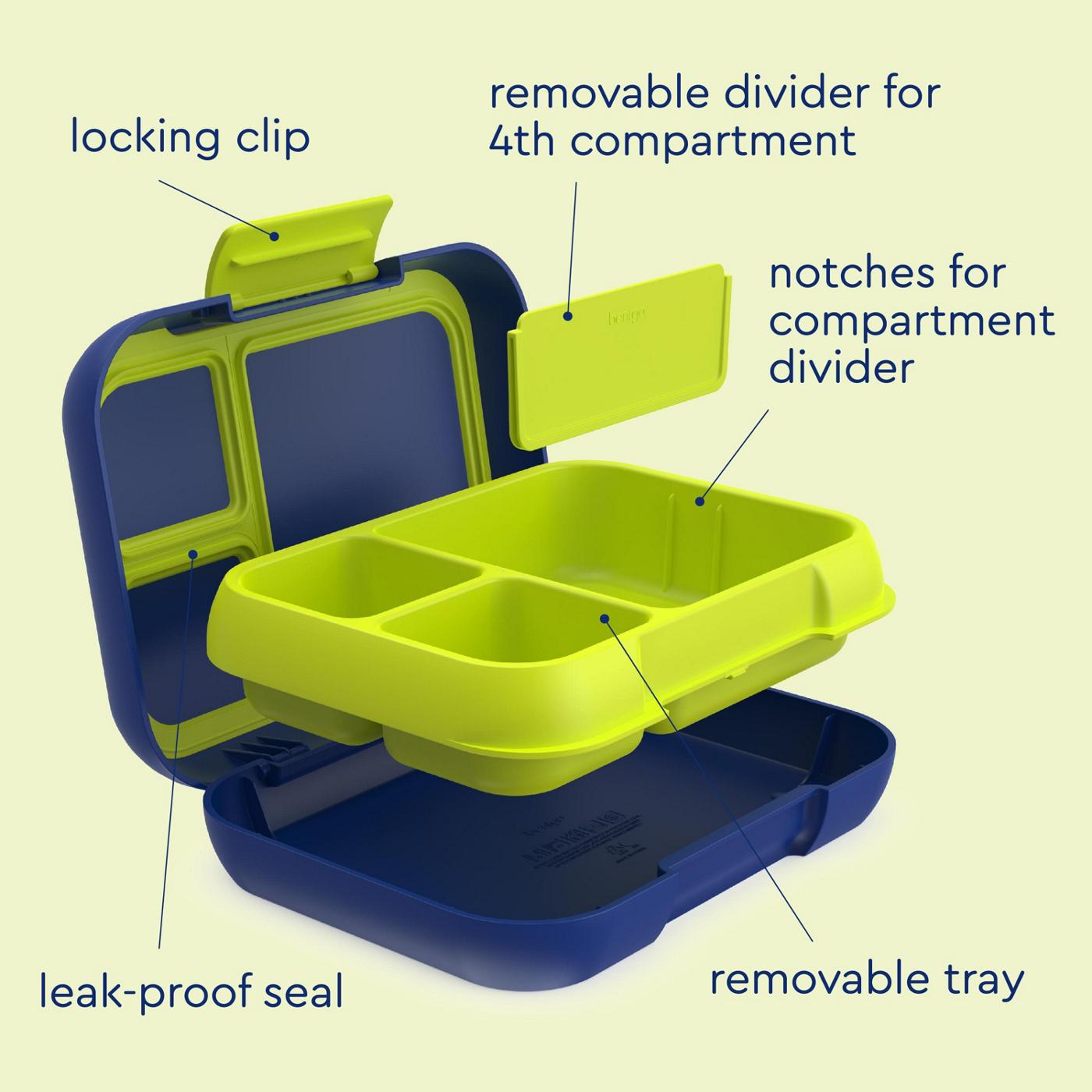 Bentgo Pop Lunch Box - Navy Blue/Chartreuse - Shop Lunch boxes at H-E-B