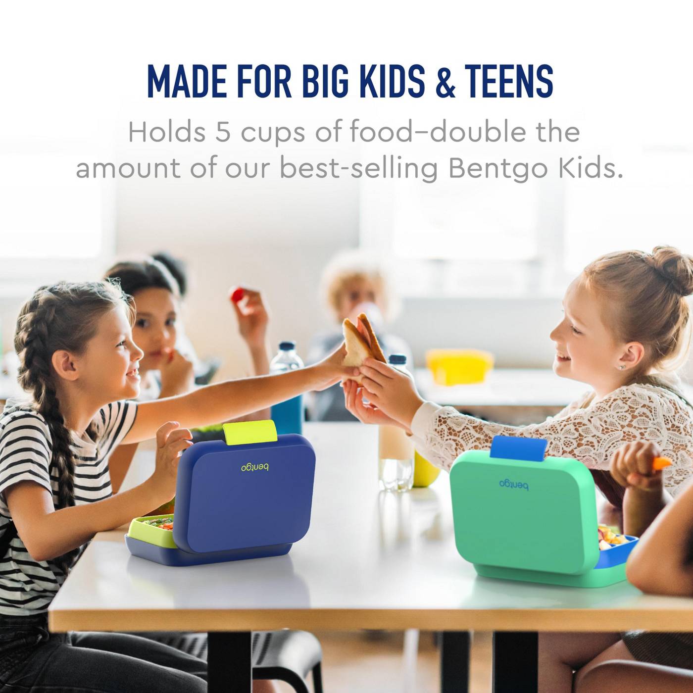 Bentgo Pop Lunch Box - Navy Blue/Chartreuse - Shop Lunch boxes at H-E-B