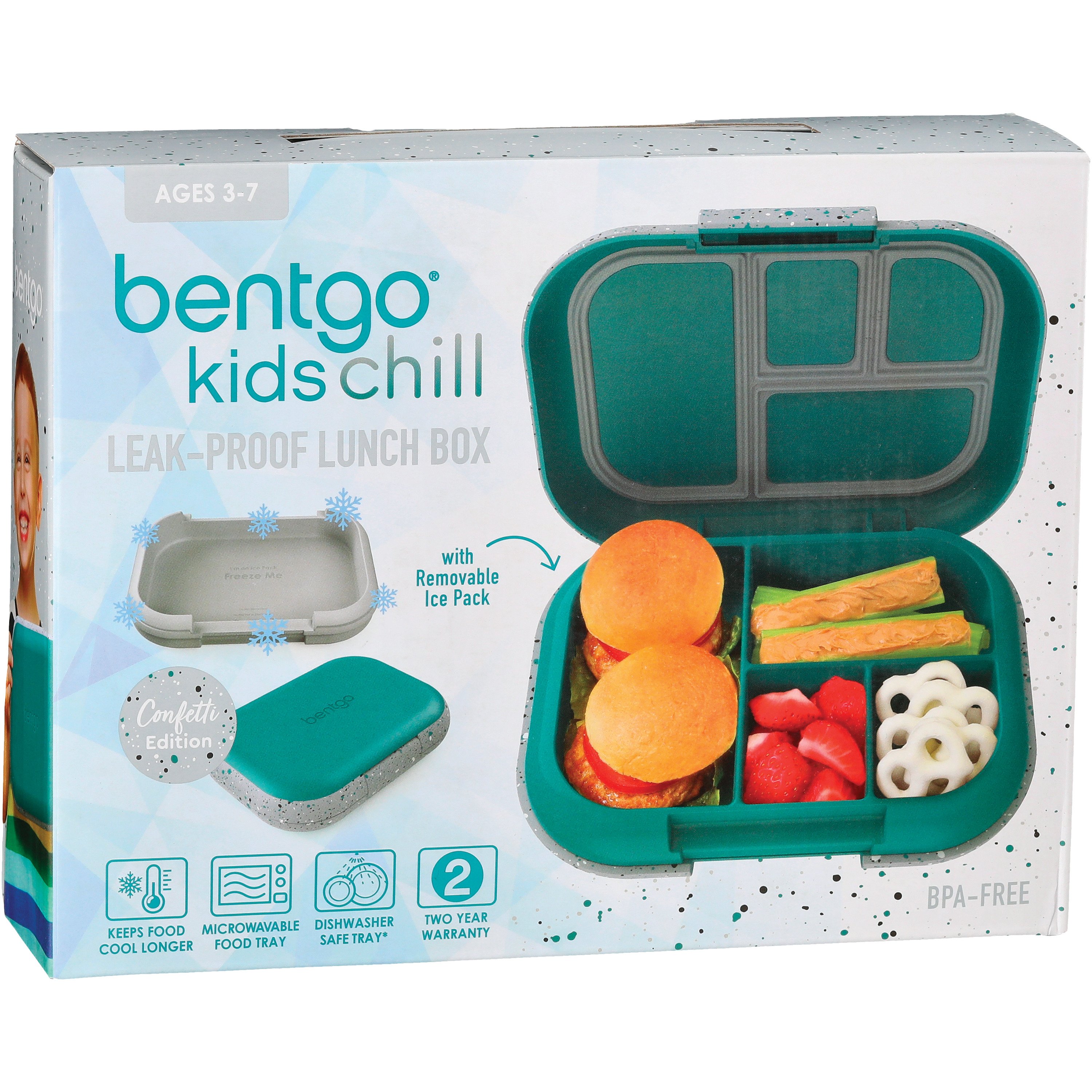 Bentgo Kids Chill Lunch Box - Truly Teal Speckle - Shop Lunch boxes at ...