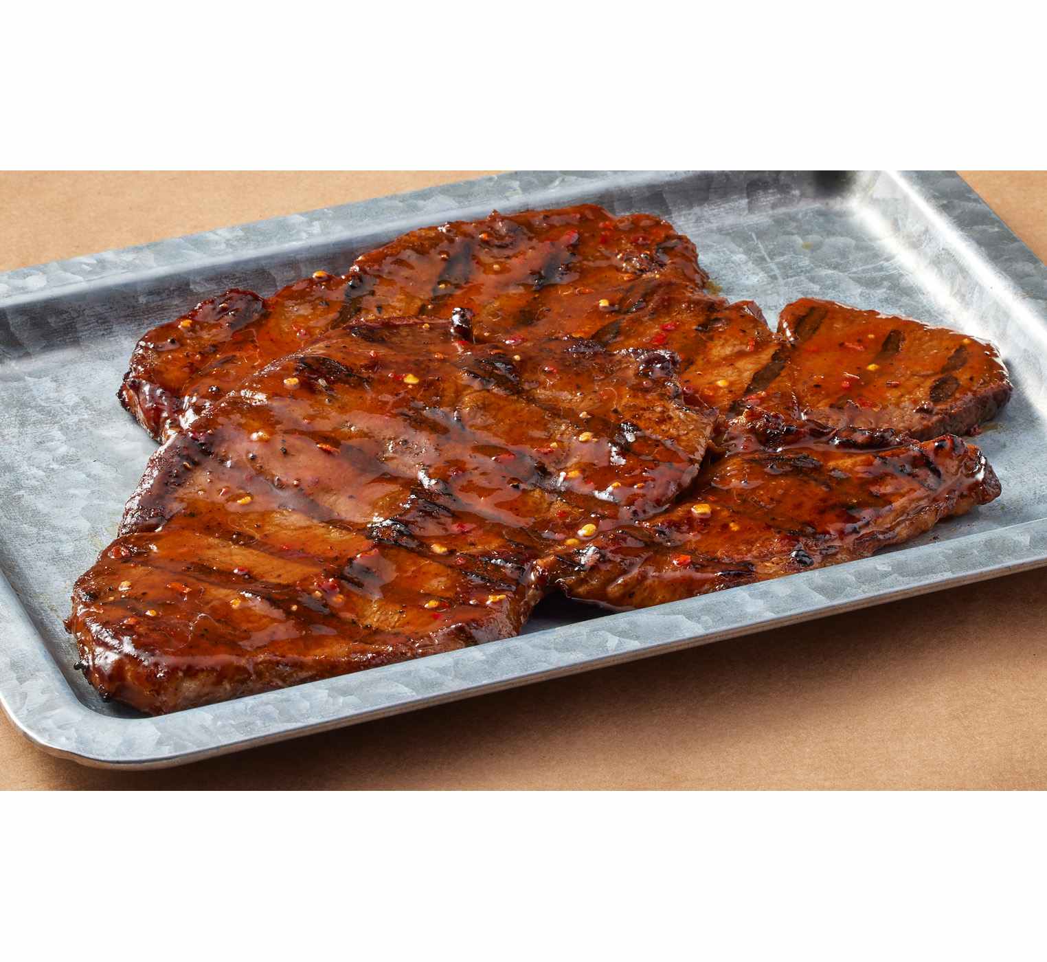 H-E-B Meat Market Marinated Boneless Beef Shoulder Steak - Korean BBQ ...