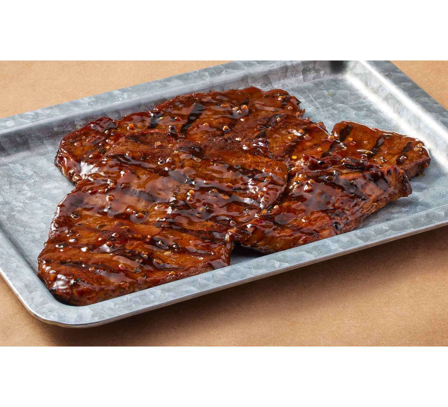 H-E-B Meat Market Marinated Boneless Beef Shoulder Steak - Garlic ...