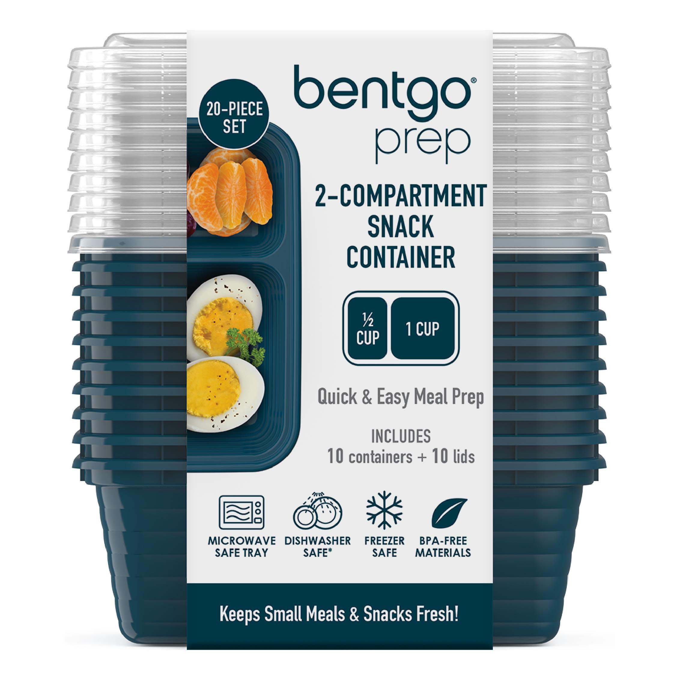 Bentgo Prep 2-Compartment Snack Containers - Deep Teal - Shop ...