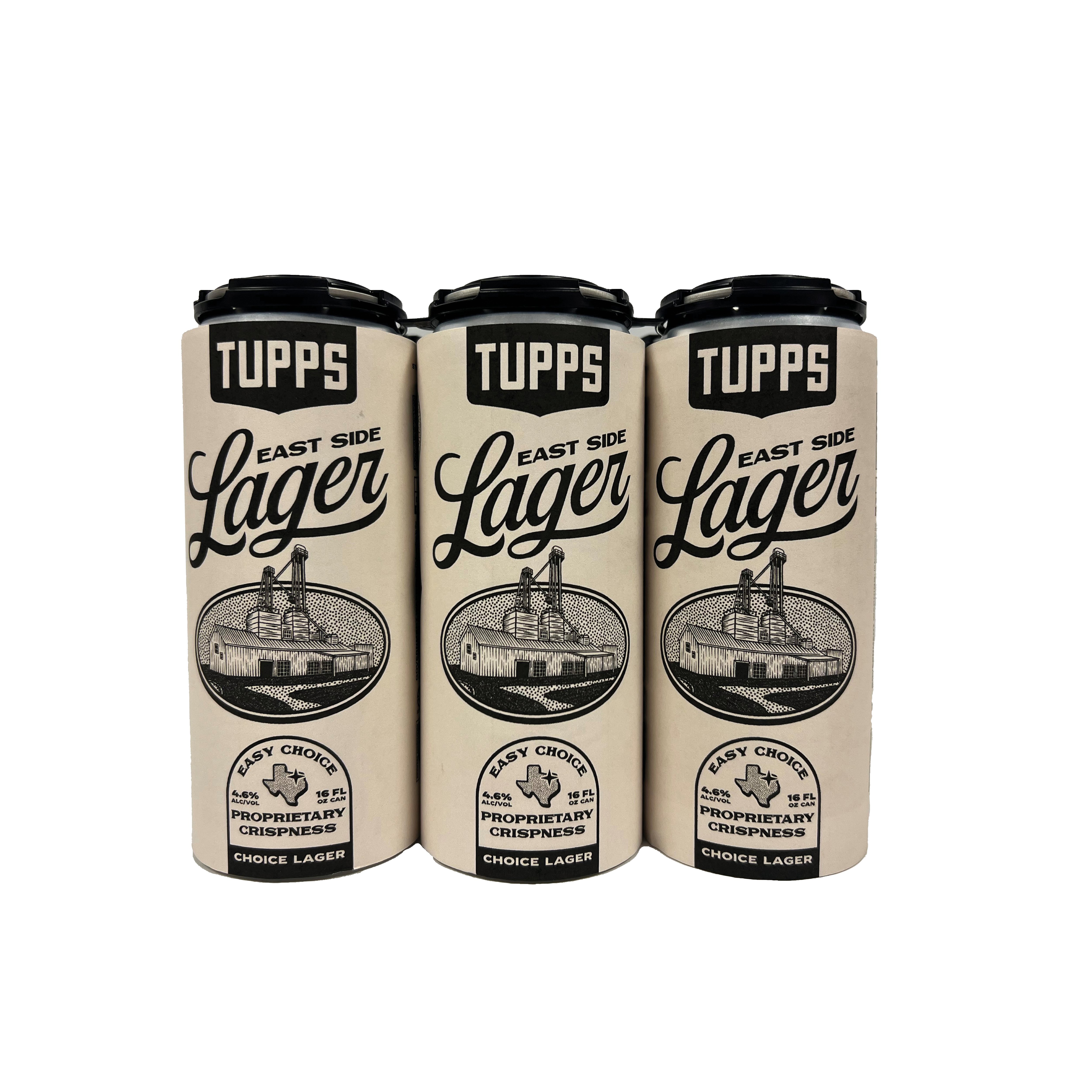 Tupps Brewery East Side Lager Craft Beer 6 pk Cans - Shop Beer at H-E-B