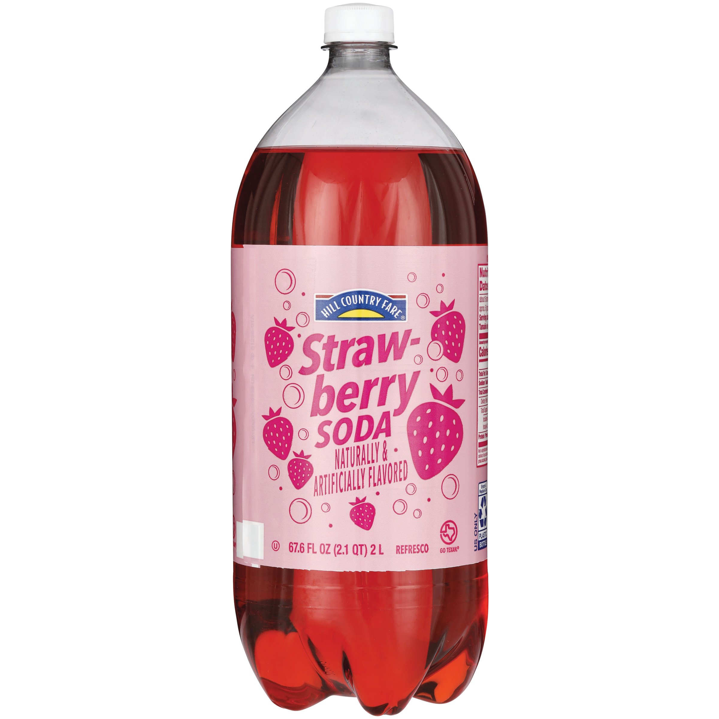 Hill Country Fare Strawberry Soda - Shop Soda at H-E-B
