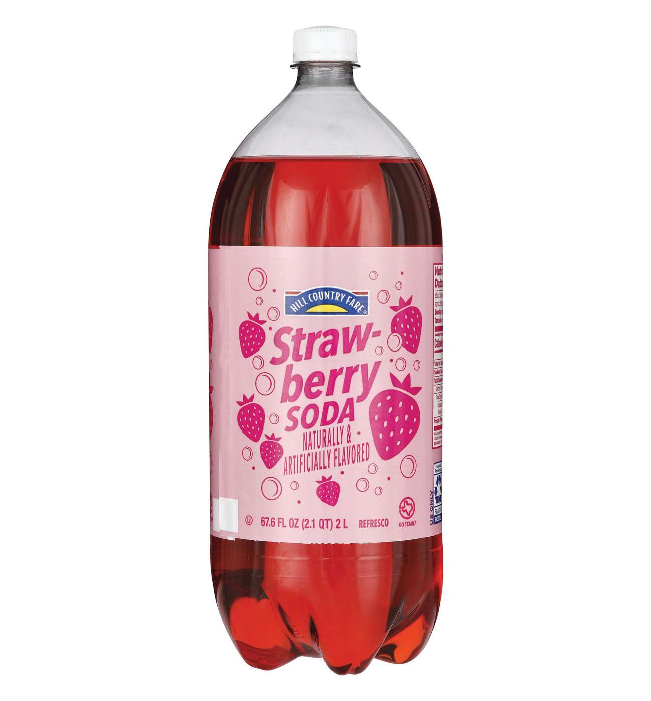 Hill Country Fare Strawberry Soda - Shop Soda at H-E-B