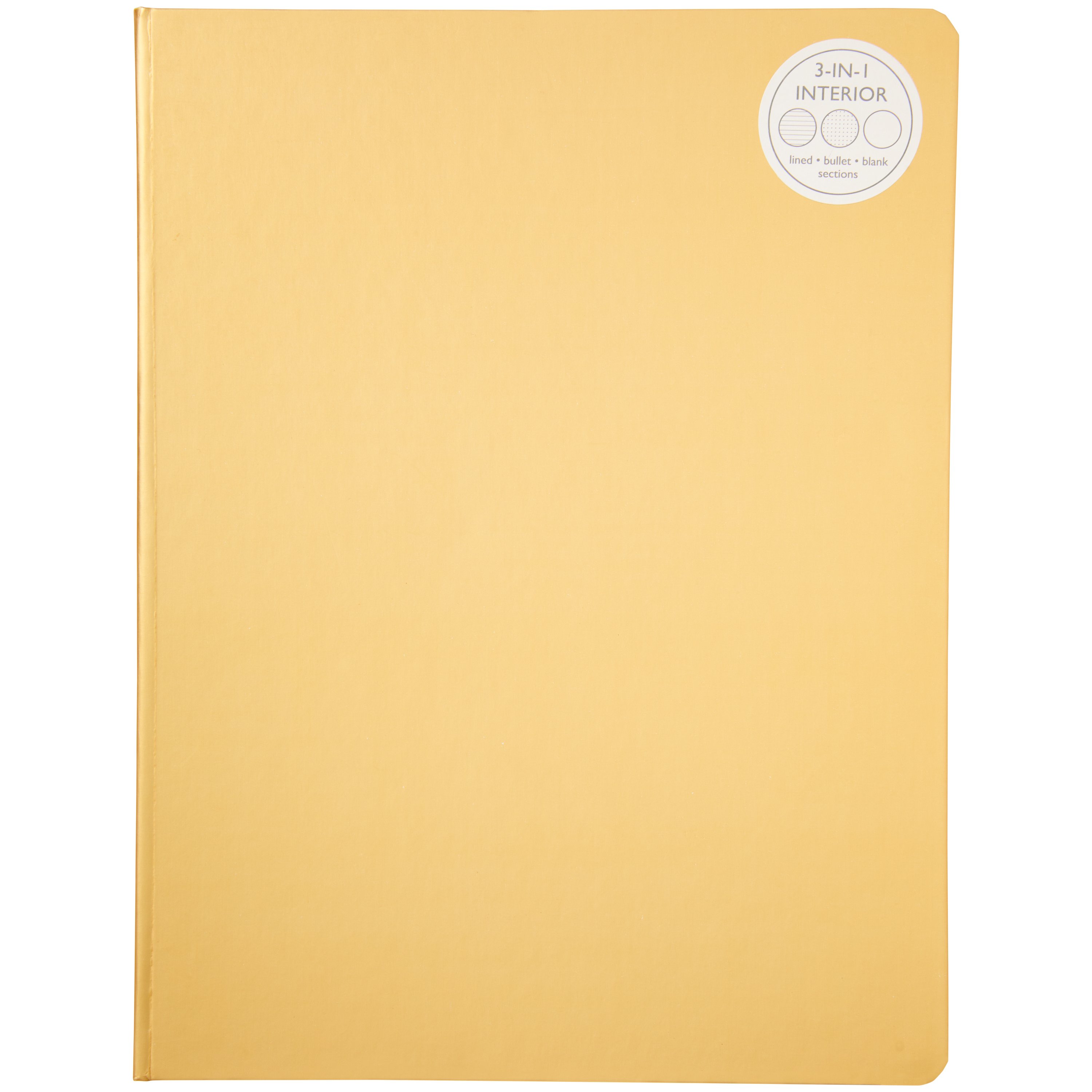 C.R. Gibson 3-in-1 Interior Journal - Gold - Shop Notebooks at H-E-B