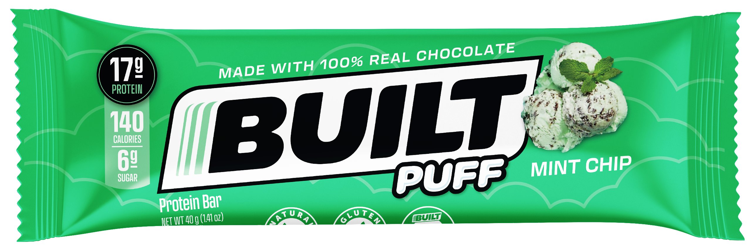 Built Mint Chip Puff Protein Bar, 1.41 oz | Central Market - Really ...