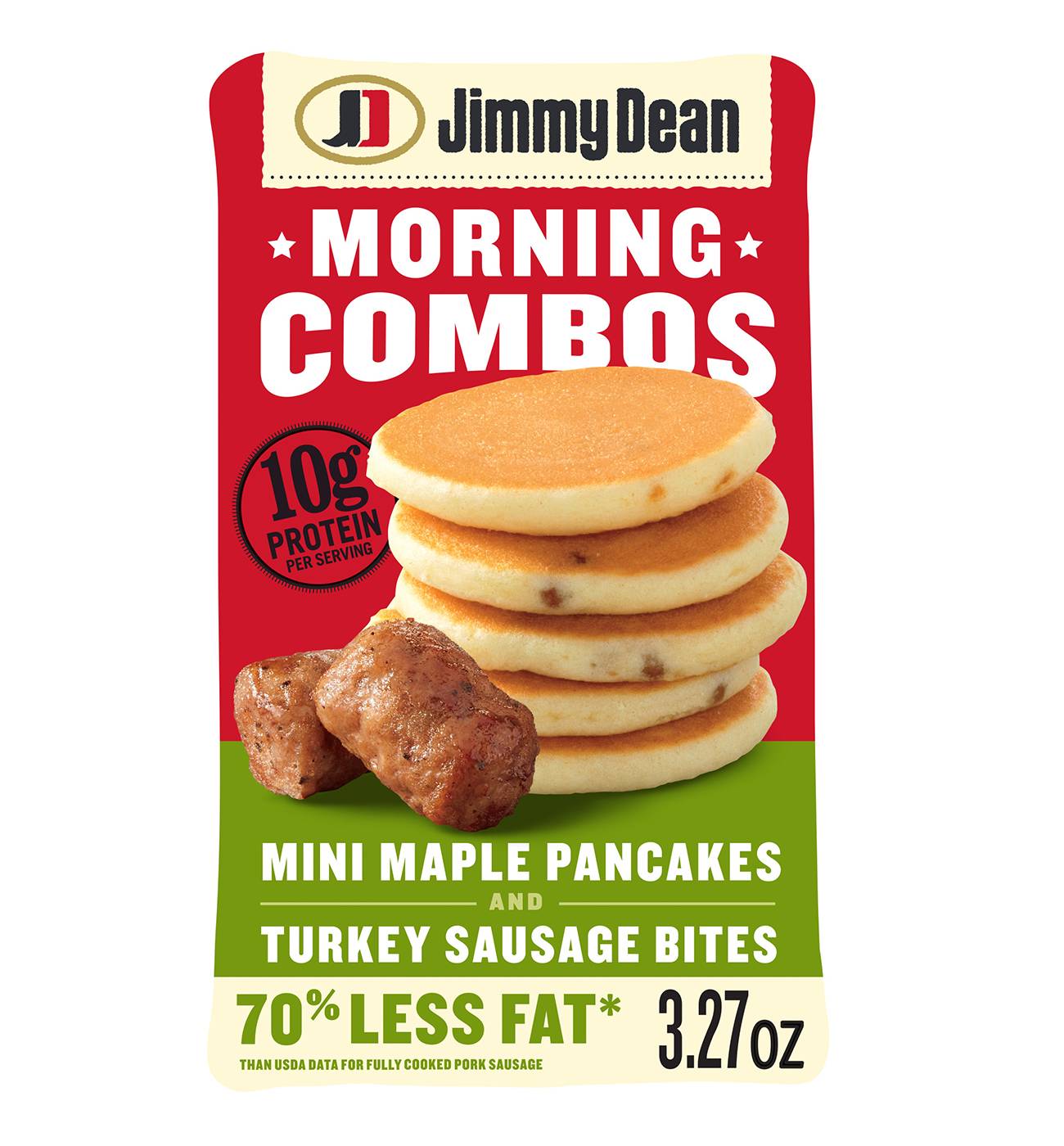 Jimmy Dean Morning Combos Mini Maple Pancakes and Turkey Sausage Bites ...