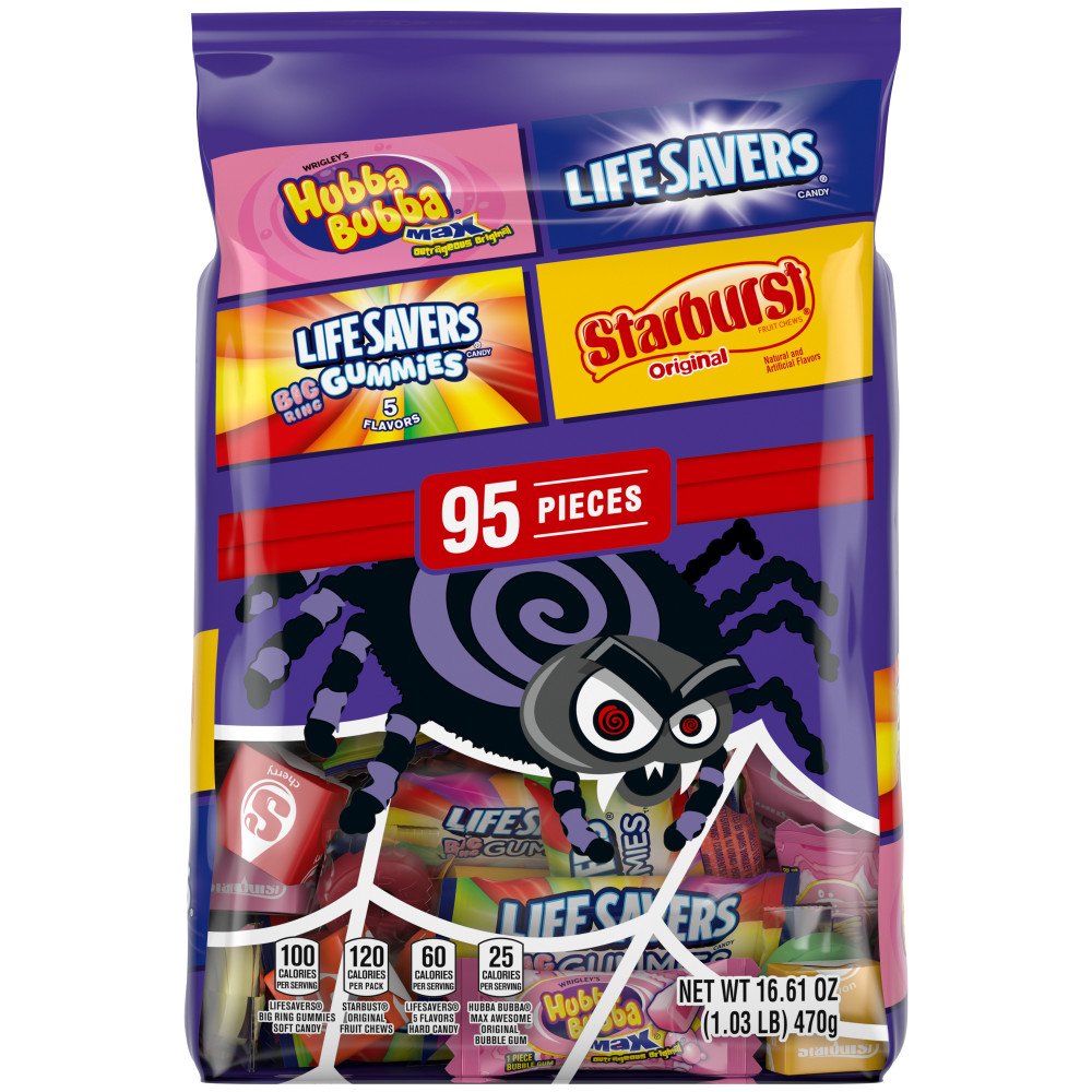 Starburst, Life Savers & Hubba Bubba Assorted Halloween Candy - Shop ...