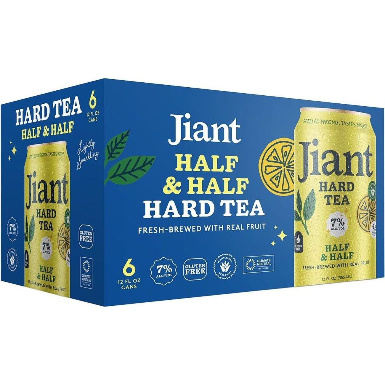 Jiant Half & Half Hard Tea Lemonade 6 pk Cans - Shop Malt beverages ...