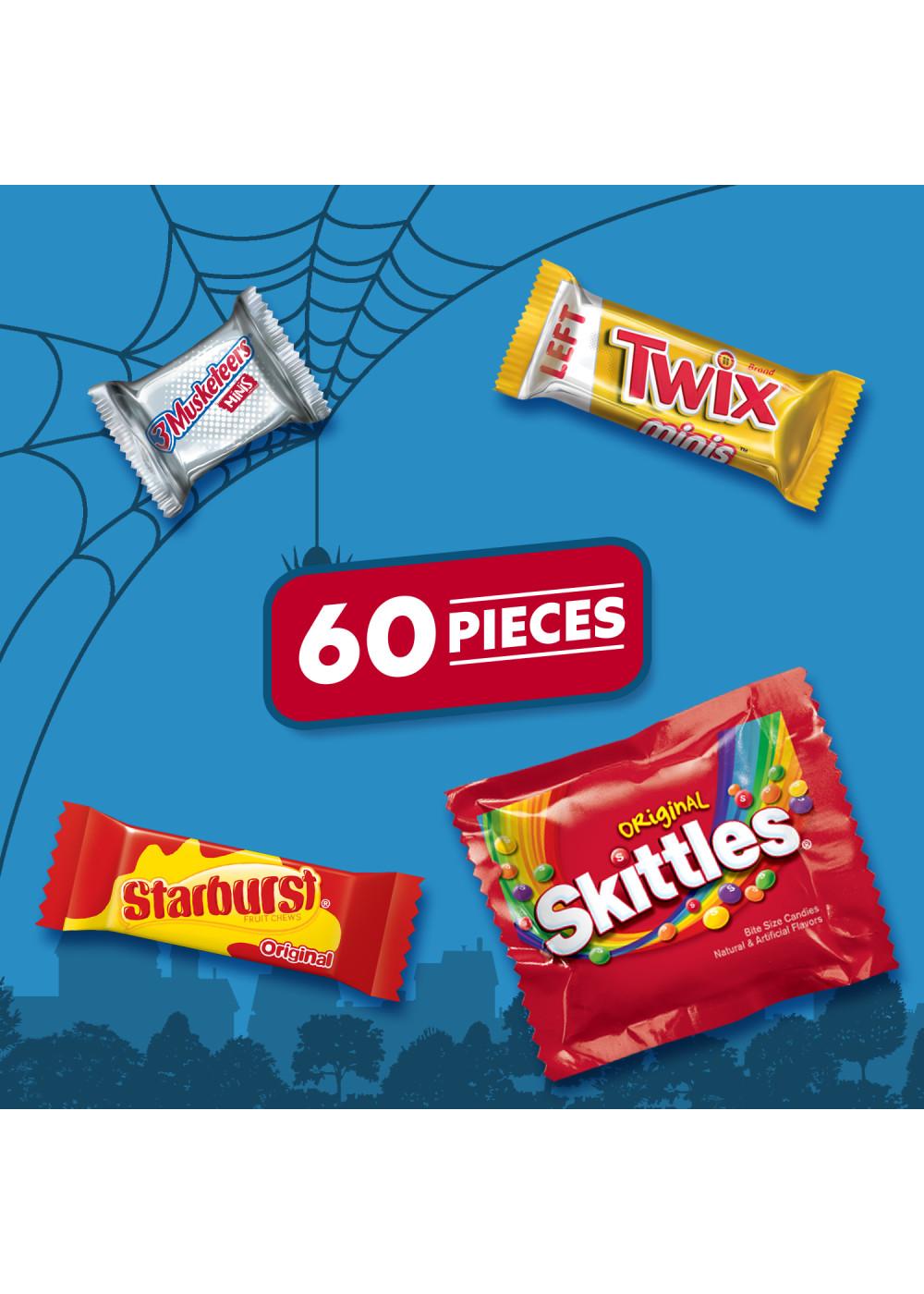 Skittles, Twix, Starburst & 3 Musketeers Assorted Trick or Treat ...