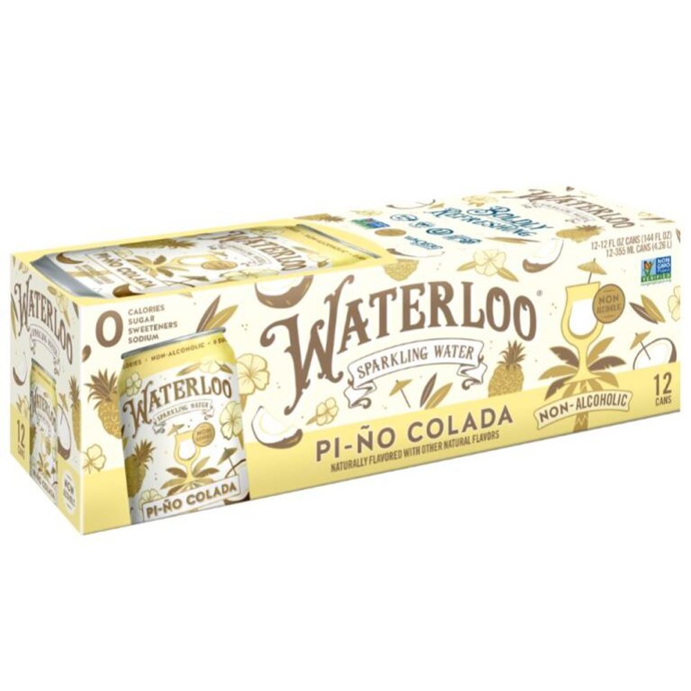 Waterloo Pi-ño Colada Sparkling Water 12 oz Cans, 12 pk | Central Market - Really Into Food