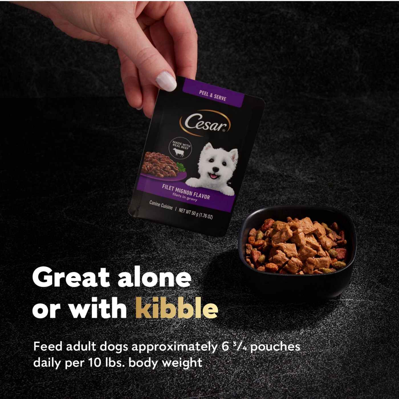 Cesar Rotisserie Chicken & Filet Mignon Wet Cat Food Variety Pack ...