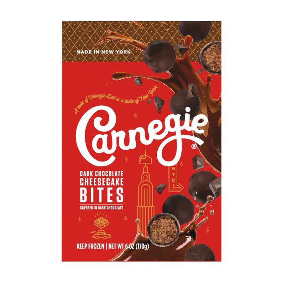 Carnegie Deli Double Dark Chocolate Cheesecake Bites - Shop Bars & pops ...