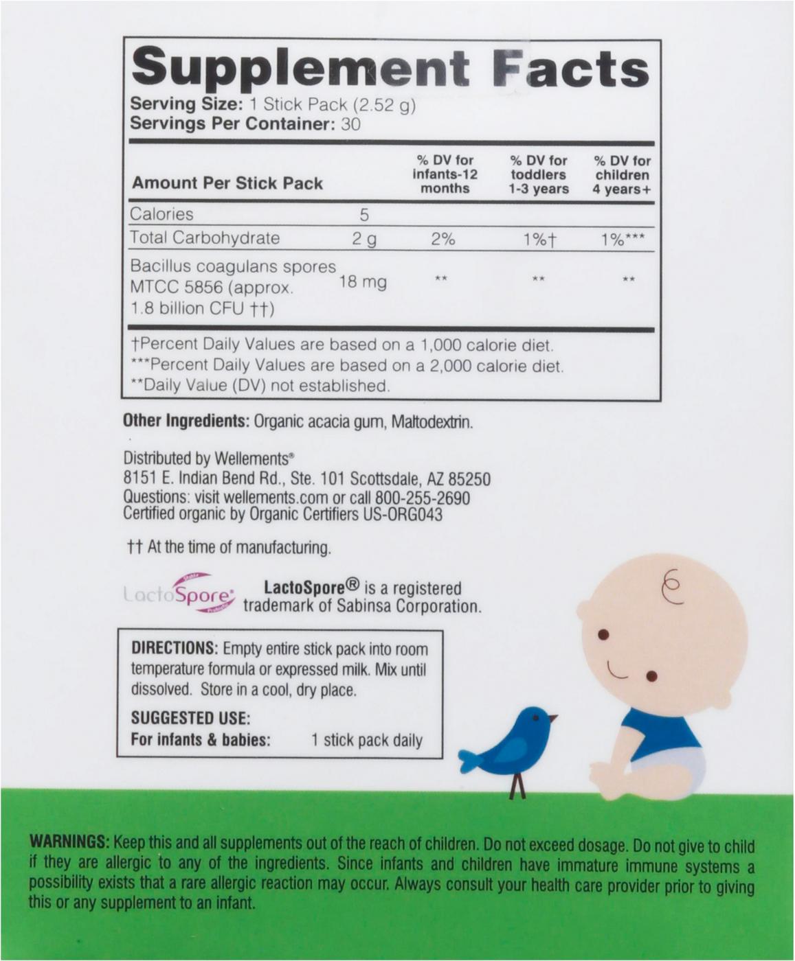 Wellements Organic Baby Probiotic - Shop Medical devices & supplies at ...