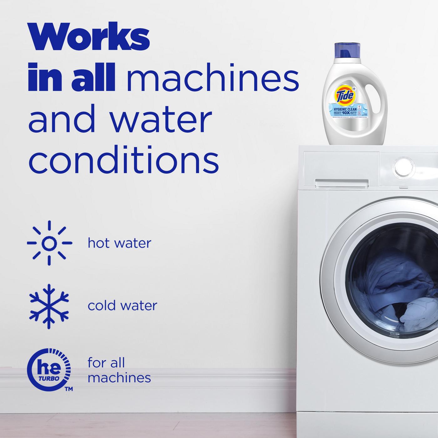 Tide + Hygienic Clean Heavy Duty HE Liquid Laundry Detergent, 59 Loads ...