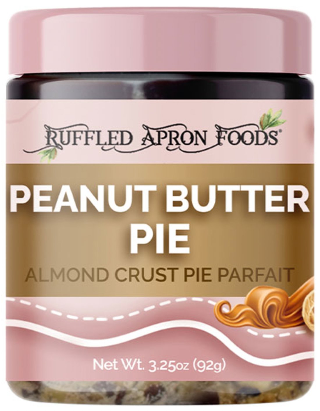 Ruffled Apron Foods Peanut Butter Pie Almond Crust Parfait, 3.25 oz ...
