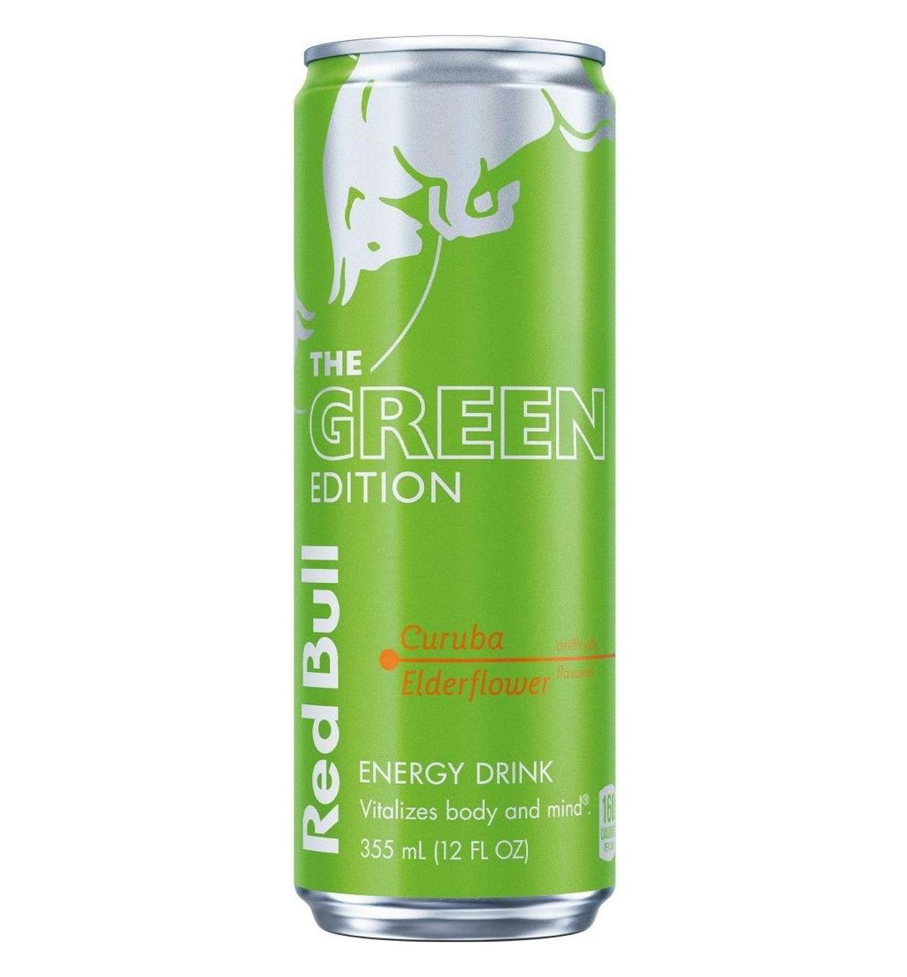 Red Bull Green Edition Energy Drink - Curuba Elderflower - Shop Sports ...