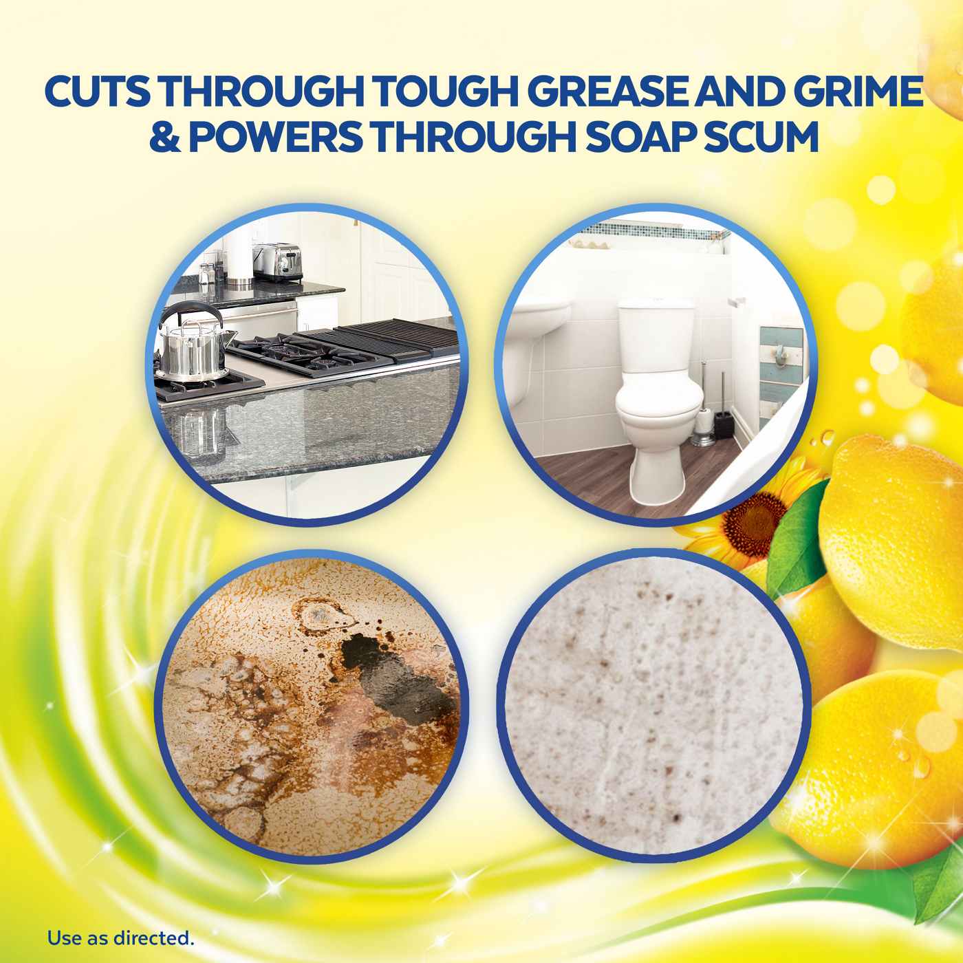 Lysol All Purpose Cleaner Pourable, Multi Purpose Disinfectant, Lemon ...