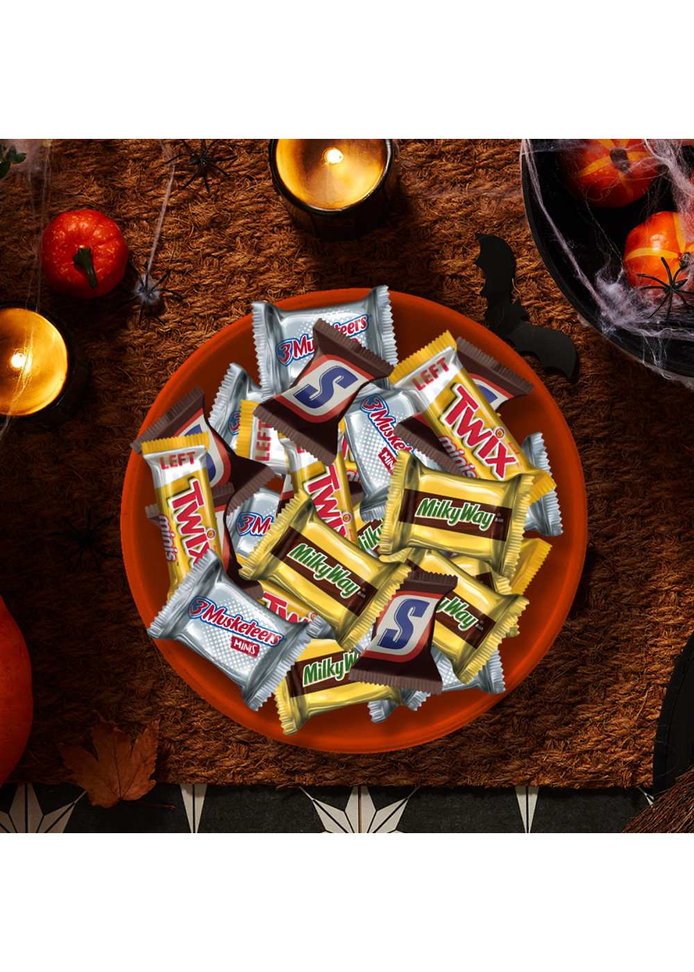Snickers, Twix, Milky Way & 3 Musketeers Assorted Milk Chocolate Minis ...