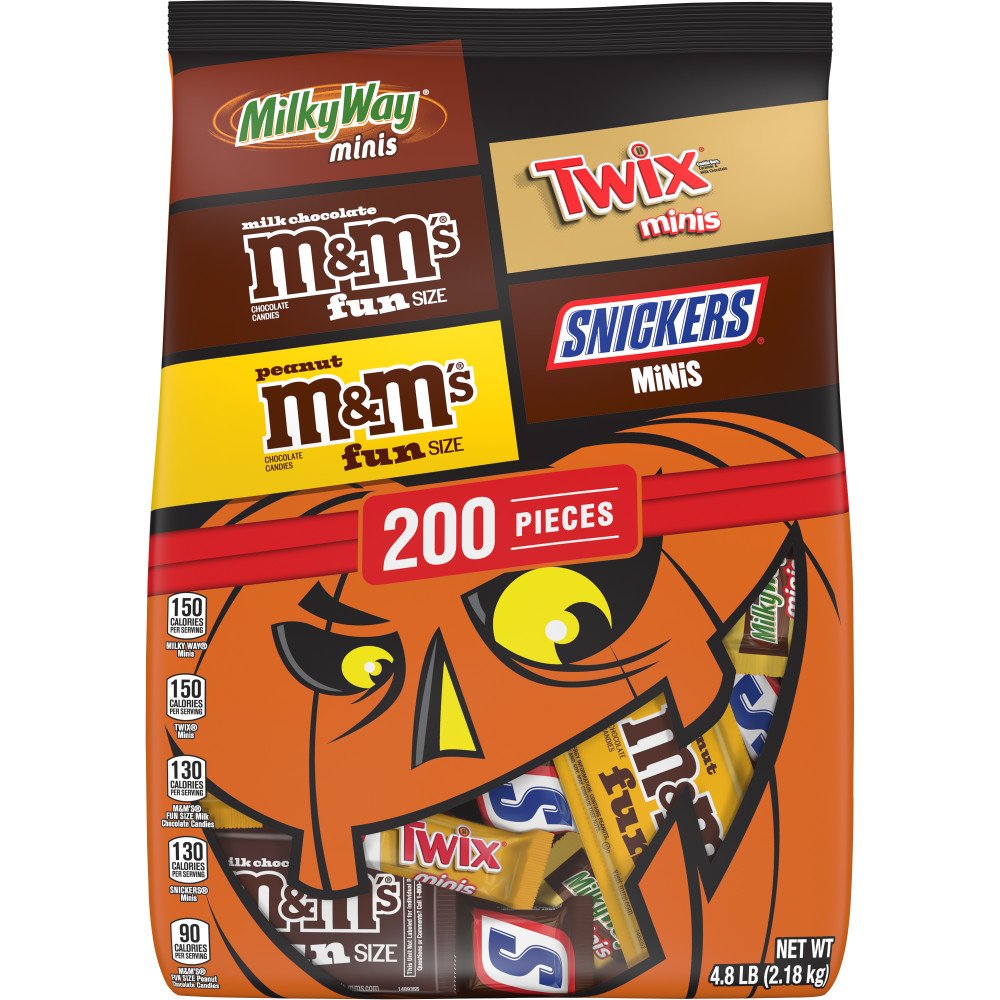 M&M's, Milky Way, Snickers & Twix Assorted Milk Chocolate Halloween ...