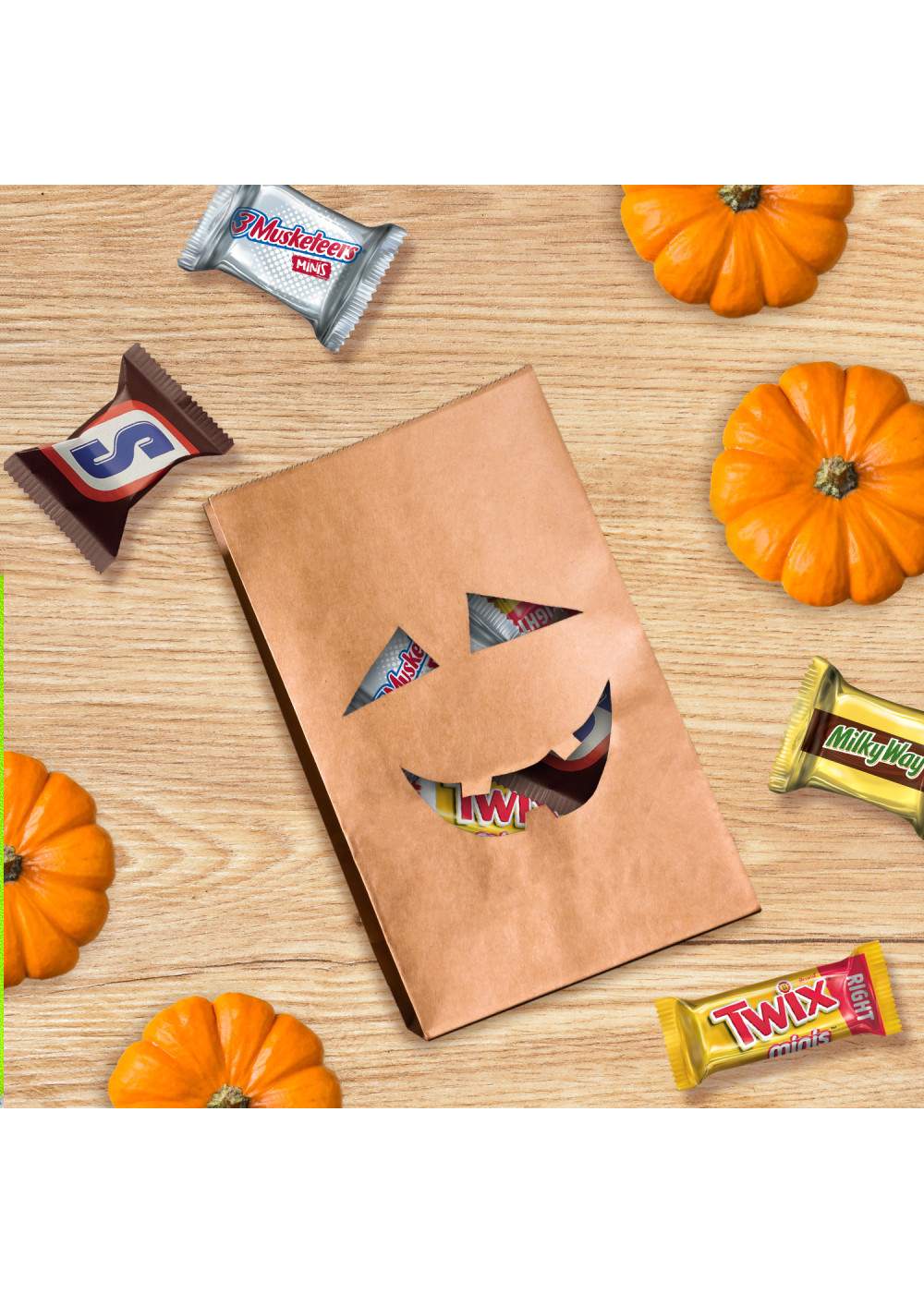 Snickers, Twix, Milky Way & 3 Musketeers Minis Halloween Candy Variety ...