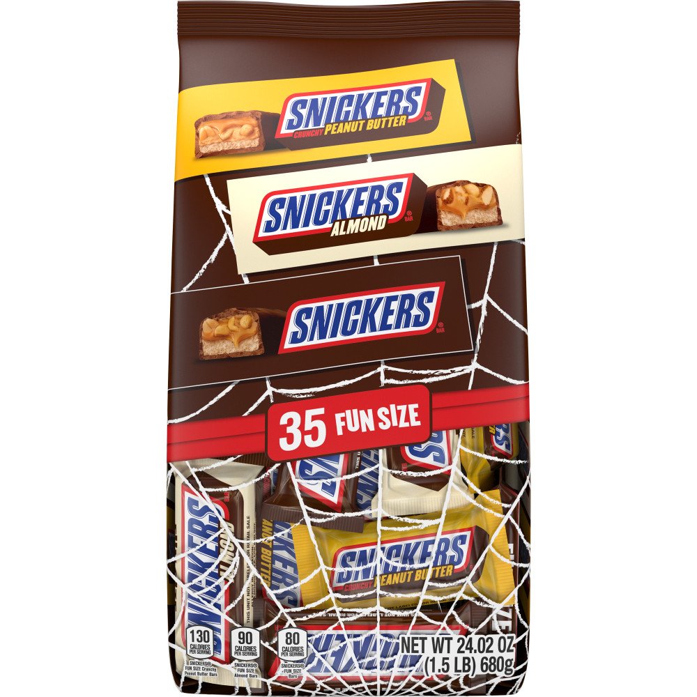 Snickers Assorted Fun Size Halloween Candy - Shop Candy at H-E-B