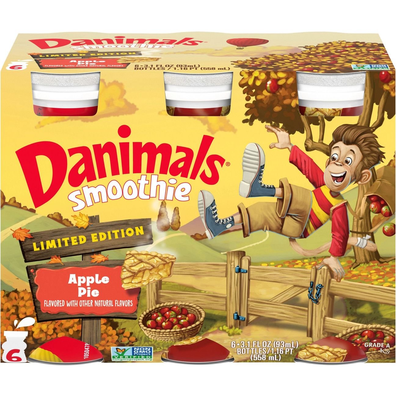 Danimals Smoothies Limited Edition 6 pk Bottles - Apple Pie - Shop ...
