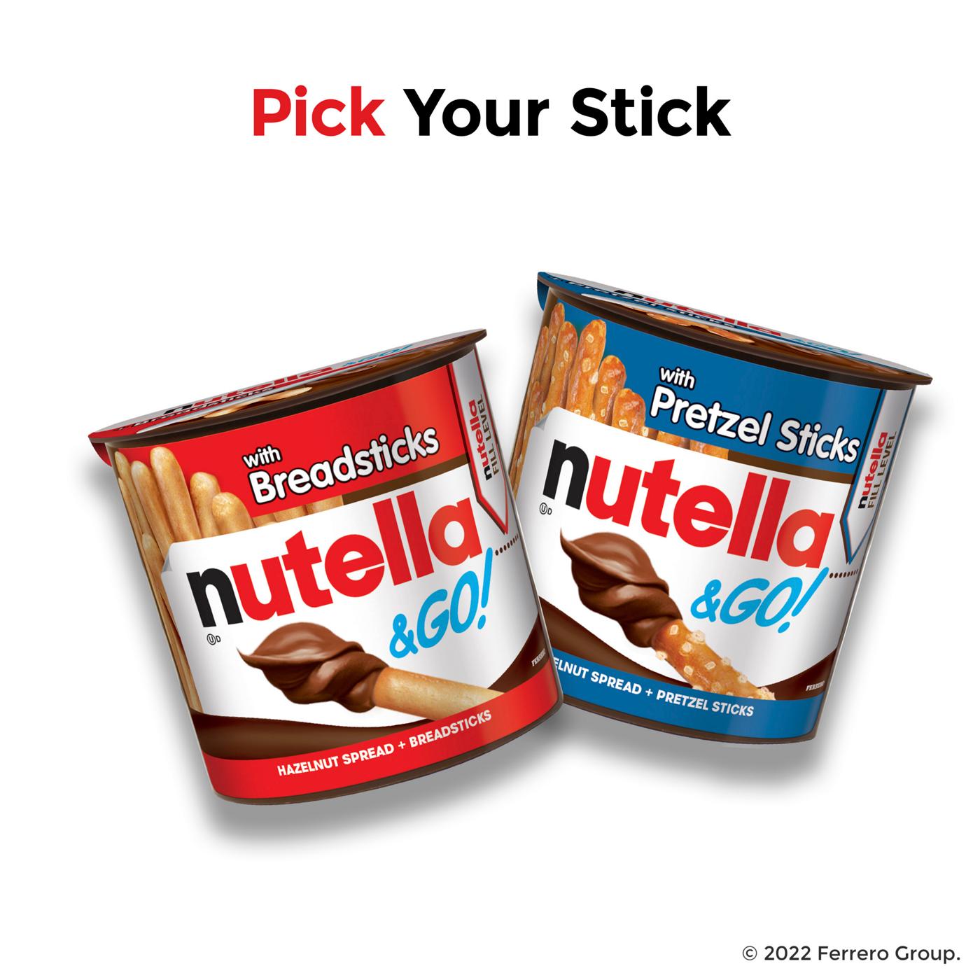 Nutella & Go! Hazelnut Spread + Pretzel Sticks Snack Packs - Shop ...