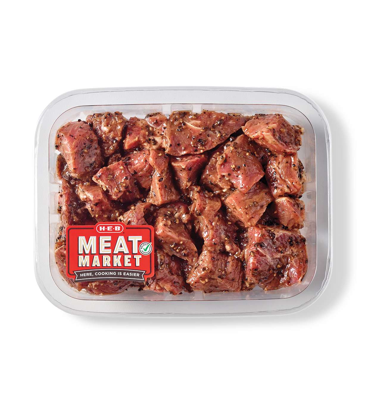 H-E-B Meat Market Marinated Boneless Beef Steak Tips - Garlic ...
