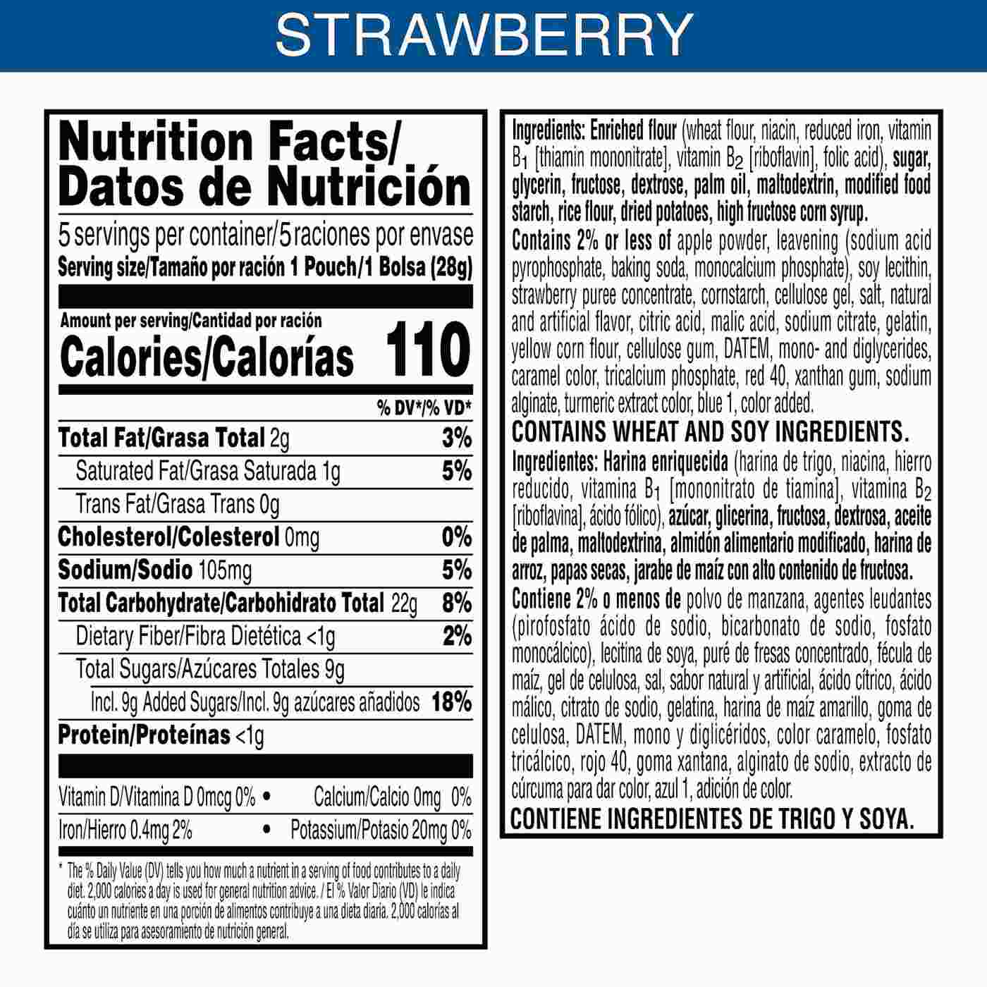 Pop-Tarts Crunchy Poppers Frosted Strawberry Crunch Crunchy Filled ...