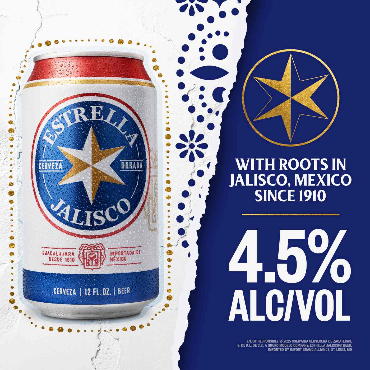 Estrella Jalisco Cerveza Mexican Lager Style Beer, 4 pack - Shop Beer ...