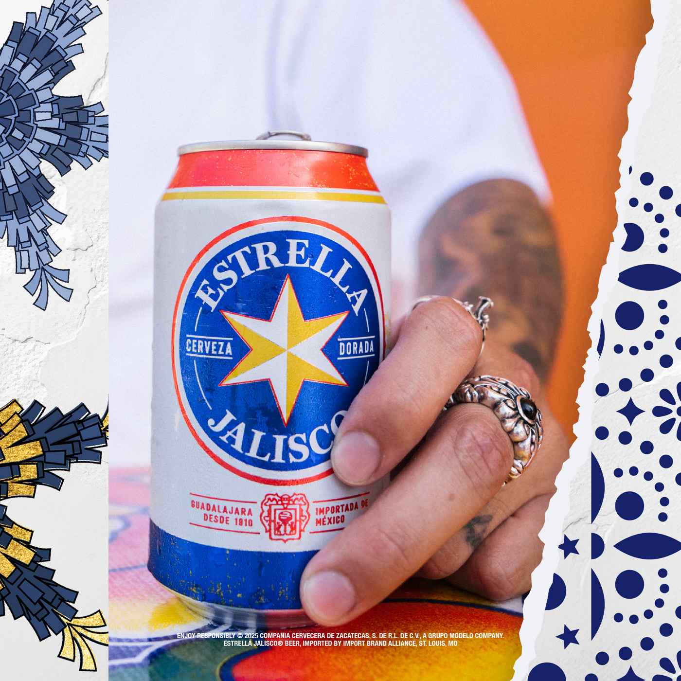 Estrella Jalisco Cerveza Mexican Lager Style Beer, 4 pack - Shop Beer ...