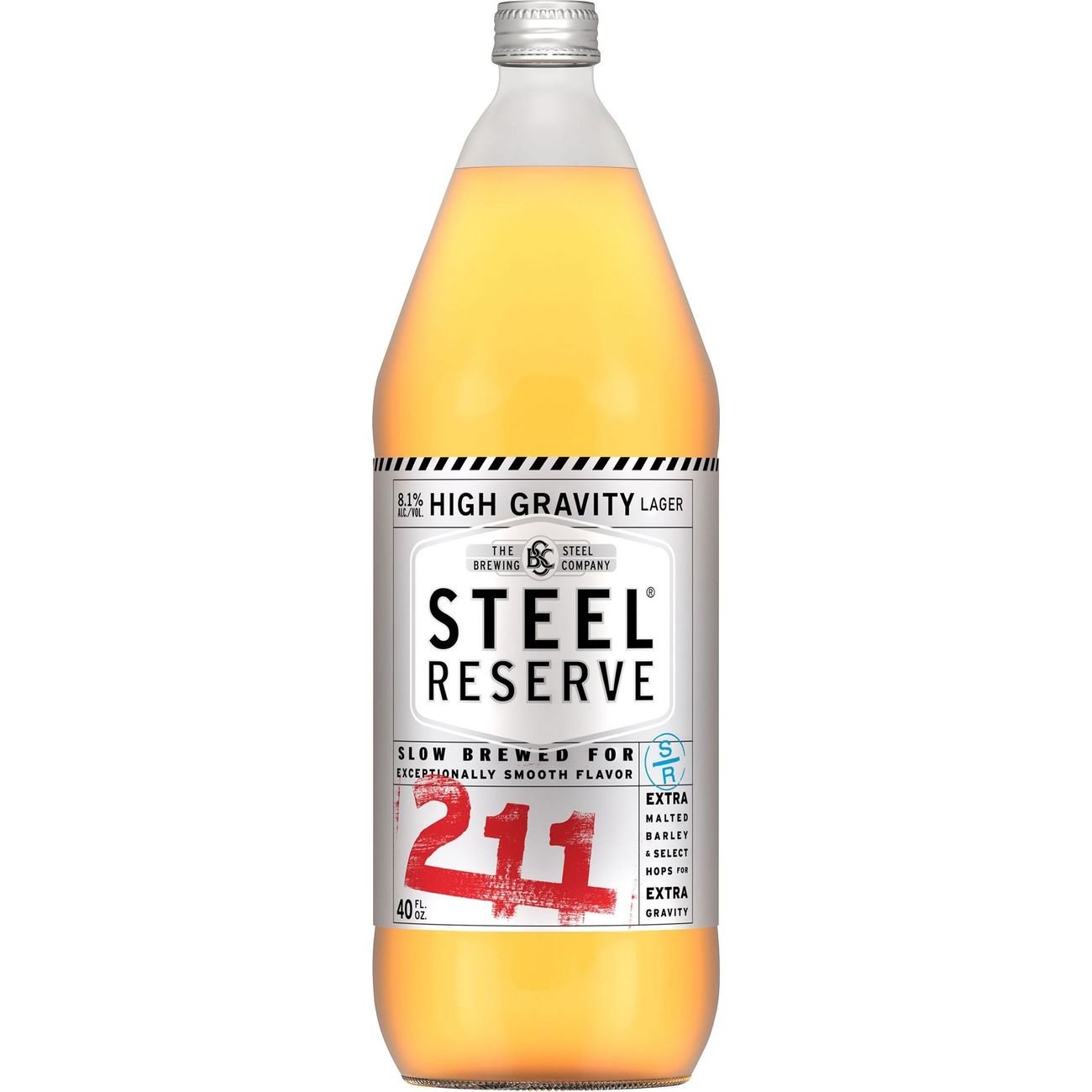 Steel Reserve 211 High Gravity Lager Beer Bottle - Shop Beer at H-E-B