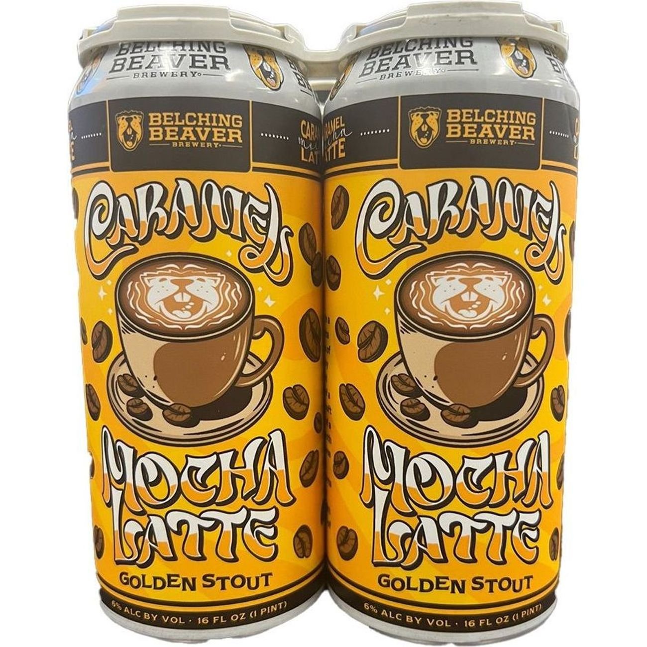 Belching Beaver Brewing Caramel Mocha Latte Golden Stout Craft Beer 4 ...