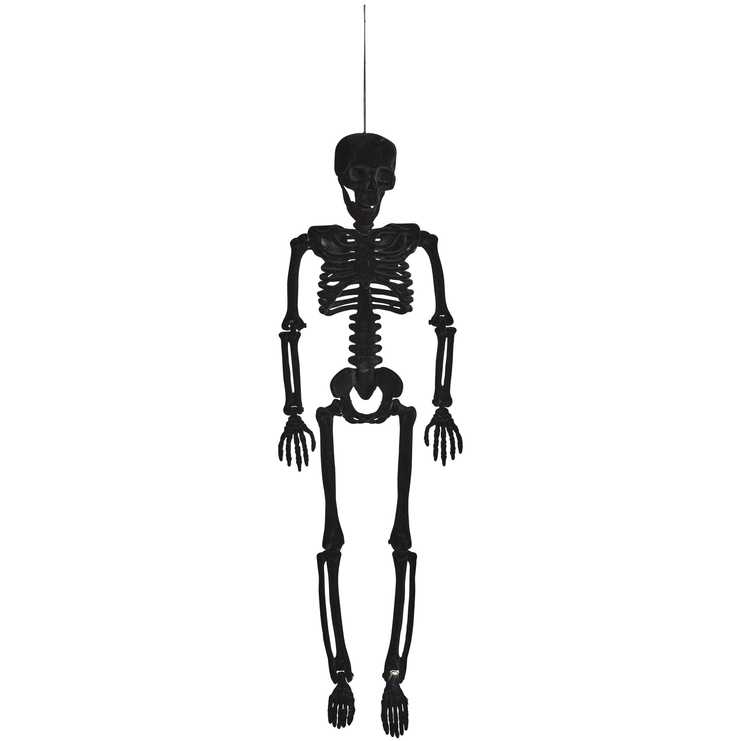 Destination Holiday Halloween Flocked Skeleton - Black - Shop Seasonal ...