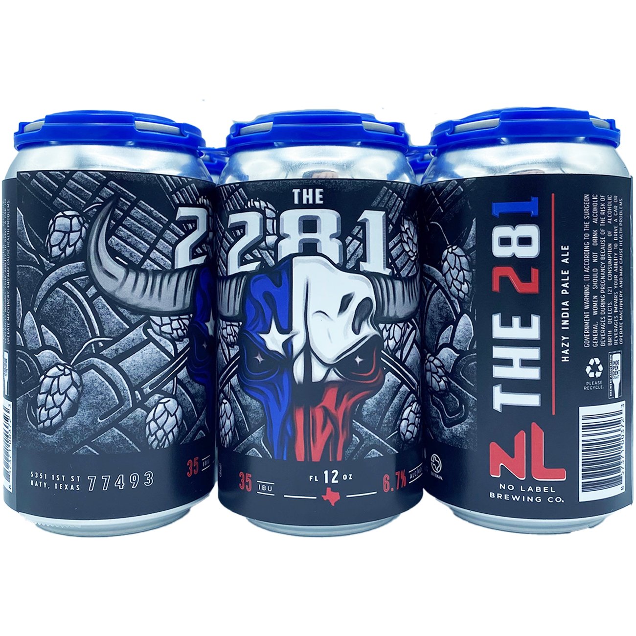 No Label Brewing The 281 Hazy IPA 6 pk Cans - Shop Beer at H-E-B